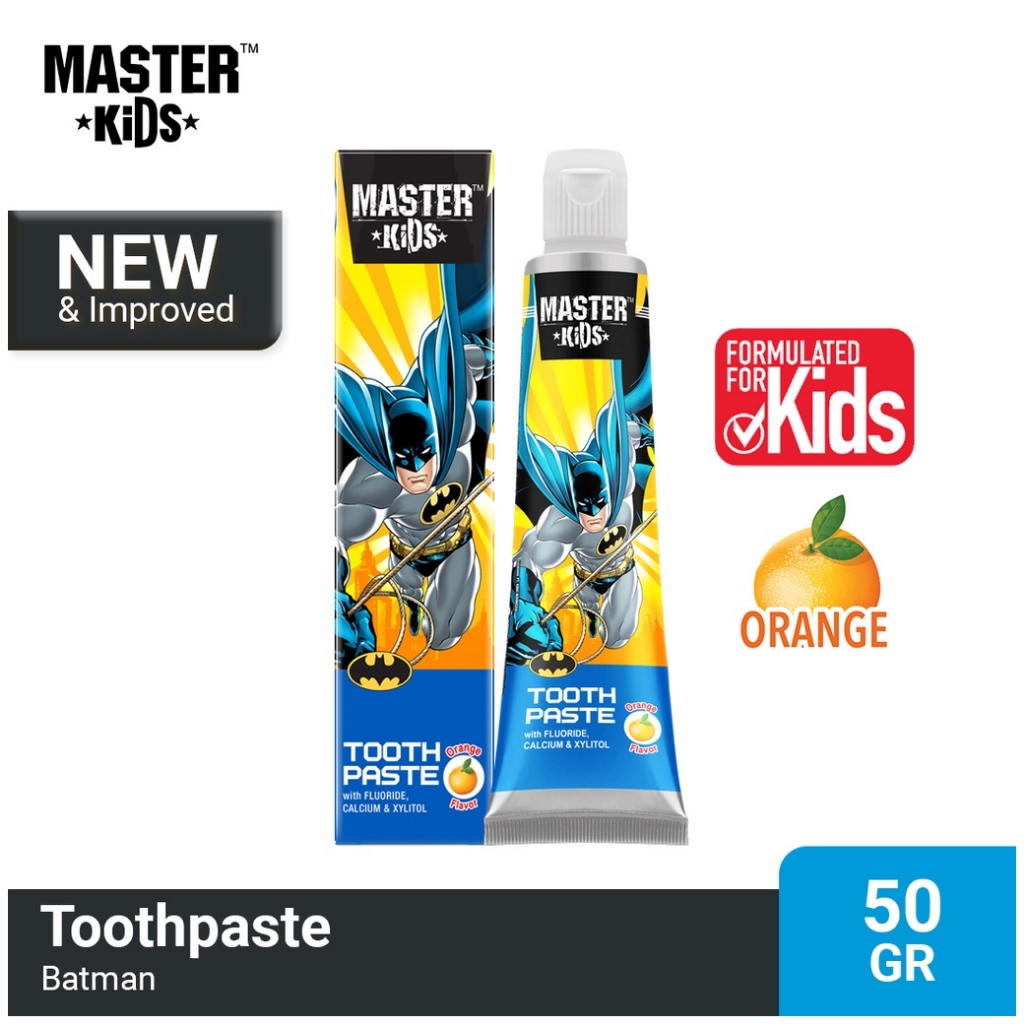Jual Toothpaste / Master Kids / Batman Tube 50gr / Orange | Shopee ...