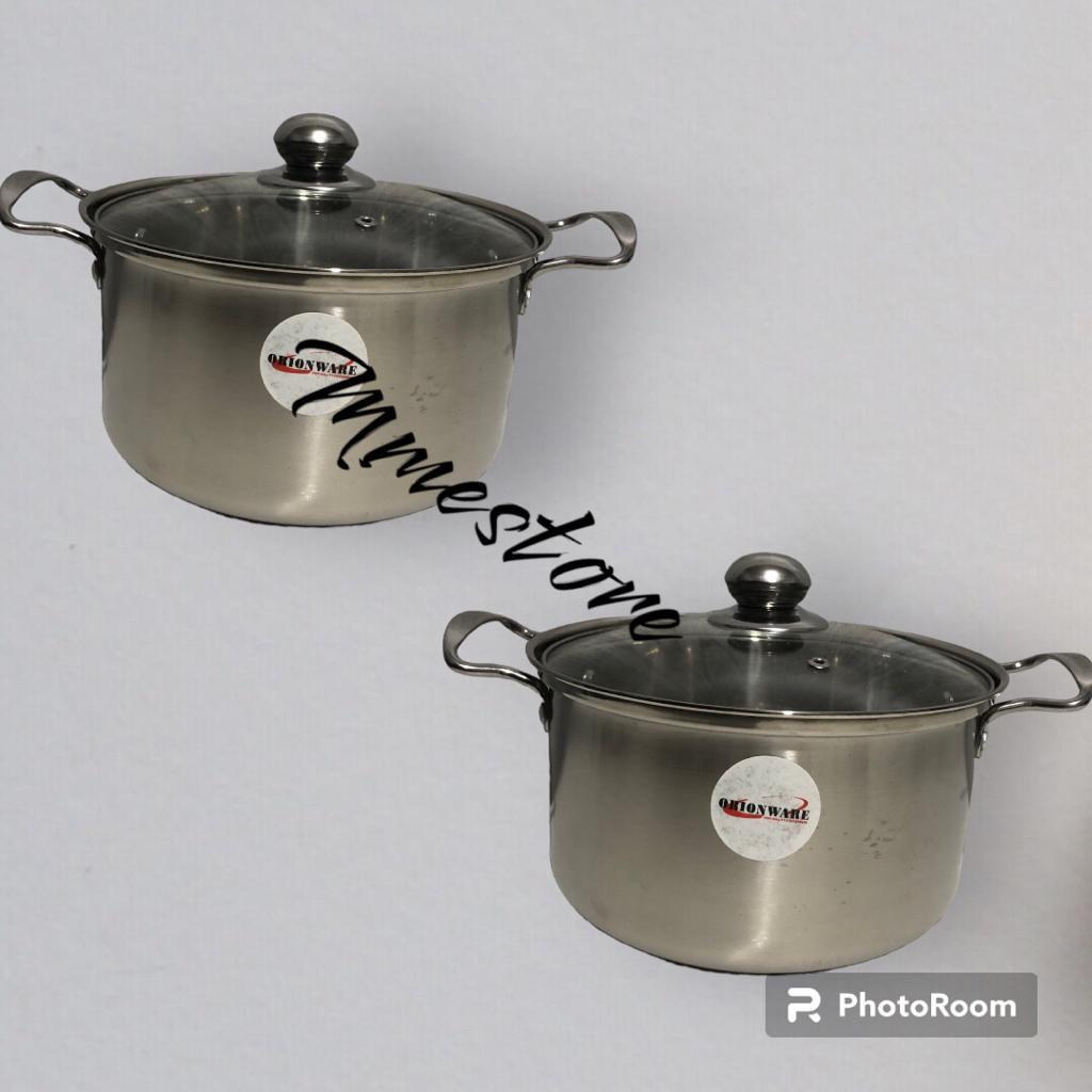 Jual Panci masak stainless 22cm / Panci Rebus Mie / Stockpot (korean ...