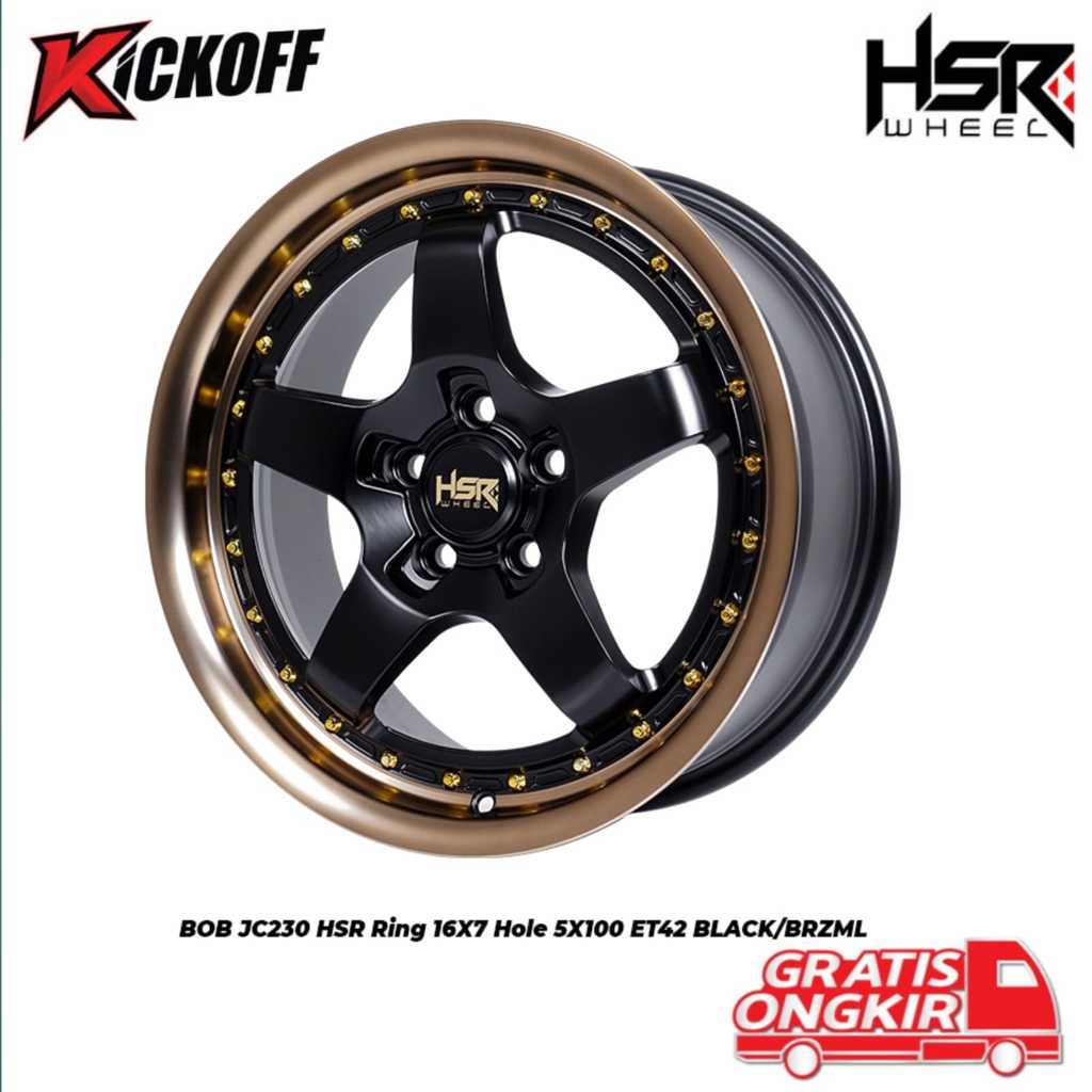 Jual Velg Racing HSR BOB Ring 16 pcd 5x100 Buat Mobil Altis Sienta ...