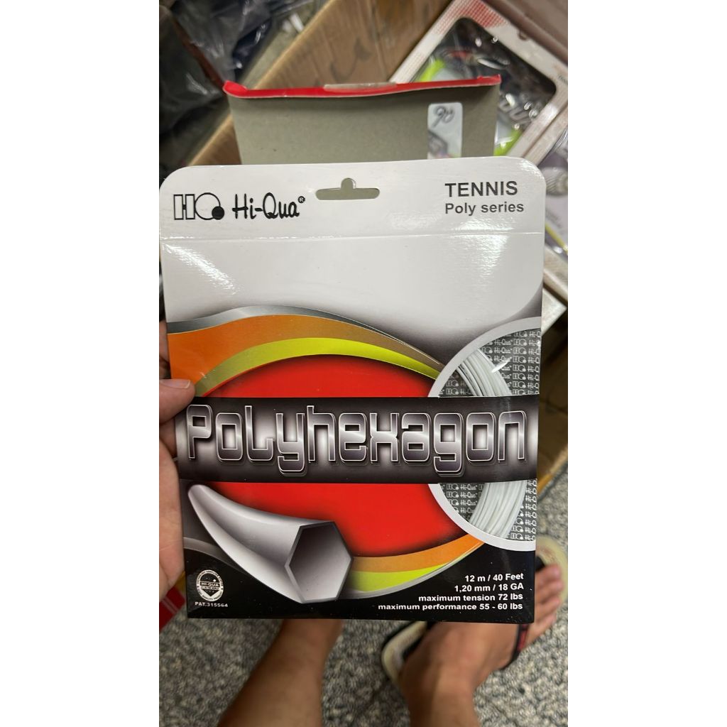 Jual Senar Raket Tenis / Tennis String HI-QUA / HIQUA POLYHEXAGON ...
