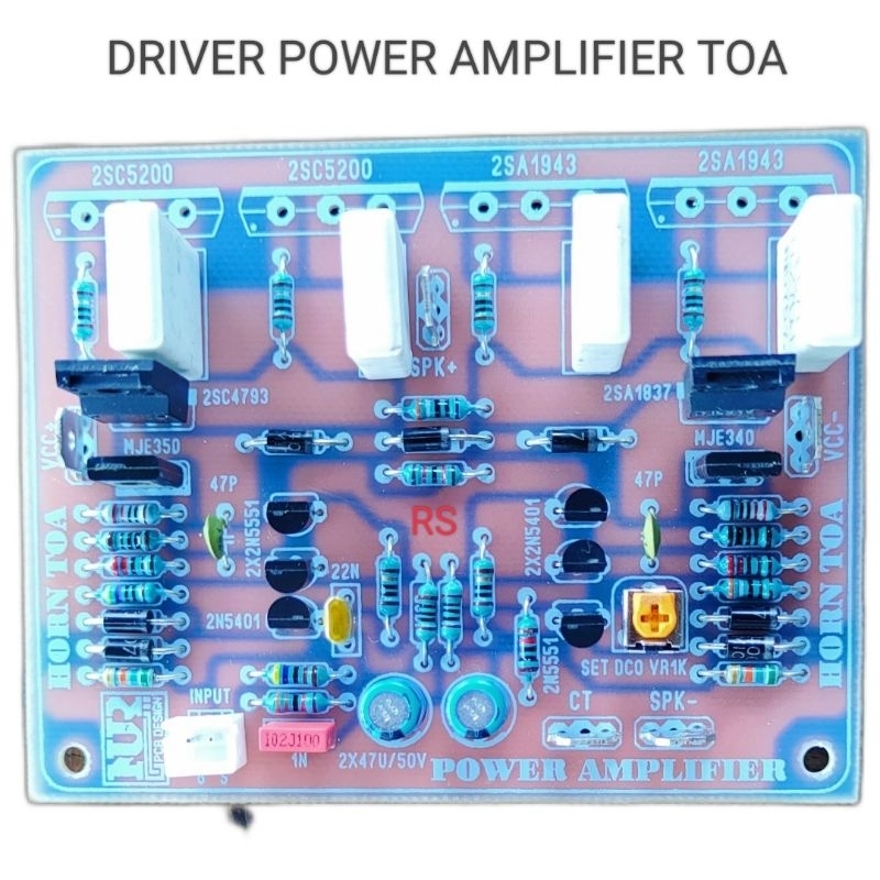 Jual Toa Driver Power Amplifier / Kit Driver Toa / Horn Driver Power ...