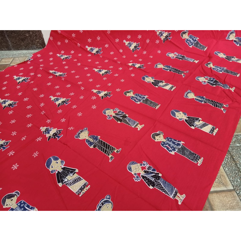 Jual Batik Natal. Kain Batik natal. batik santa. Batik Cemara. Seragam ...