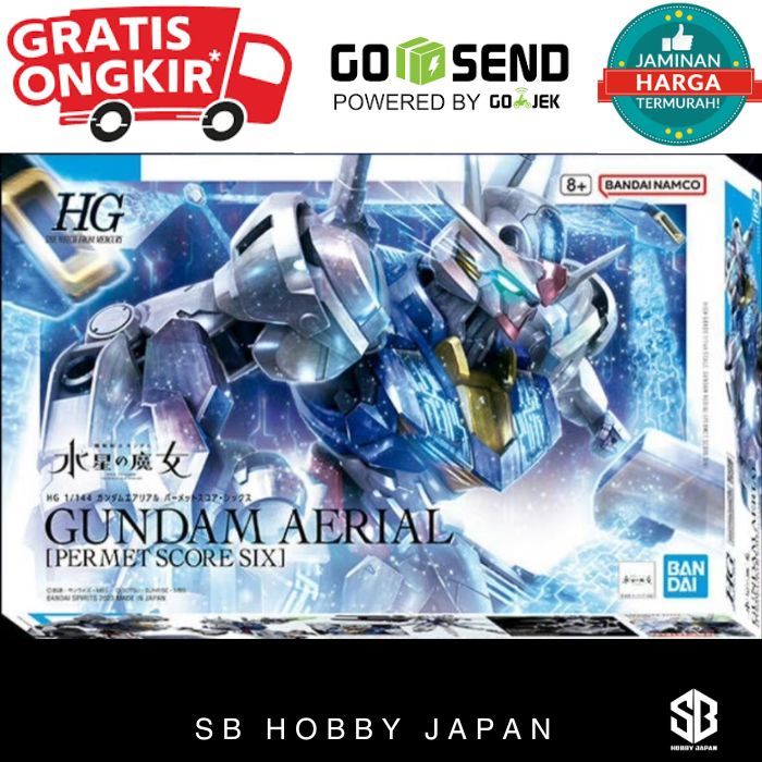 Jual HG 1/144 Gundam Aerial Permet Score Six P-Bandai Limited | Shopee Indonesia