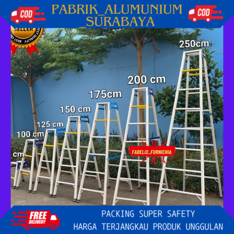 Jual Tangga Lipat Aluminium GALAXY Jumbo Ladder Multifungsi 200KG ...