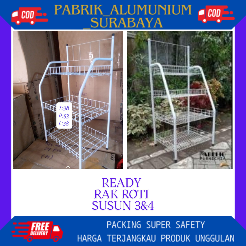 Jual RAK CIKI JUMBO/RAK ROTI/RAK MAKANAN/RAK JAJAN/RAK SERBAGUNA/RAK ...