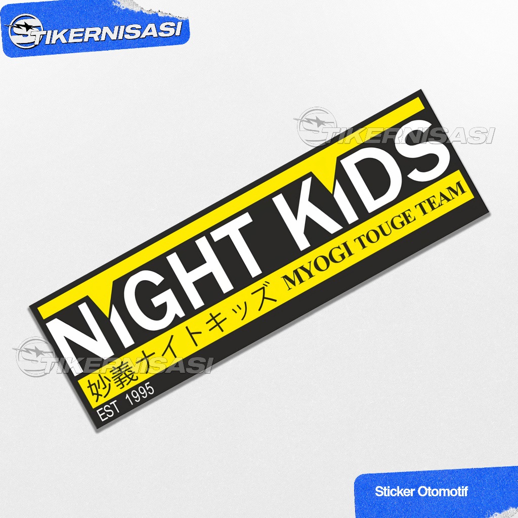 Jual Stiker JDM Night Kids Initial D | Shopee Indonesia
