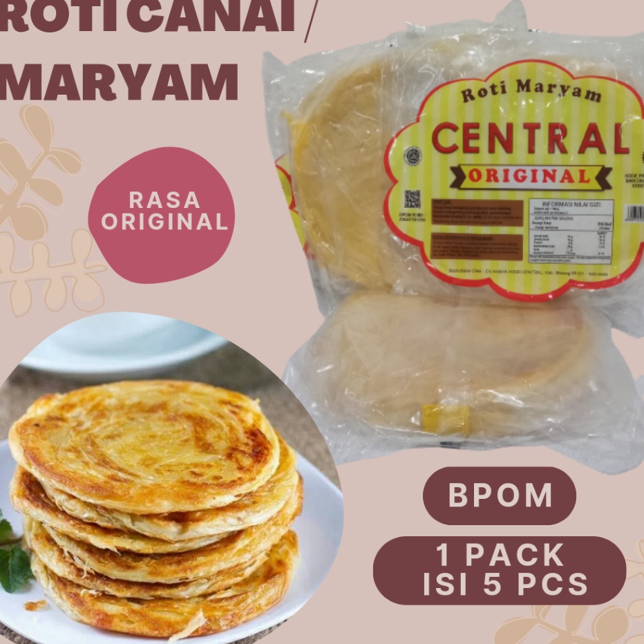 Jual Ready Roti Cane Roti Maryam Isi 5 Harga Pabrik- Roti canai isi 5 ...