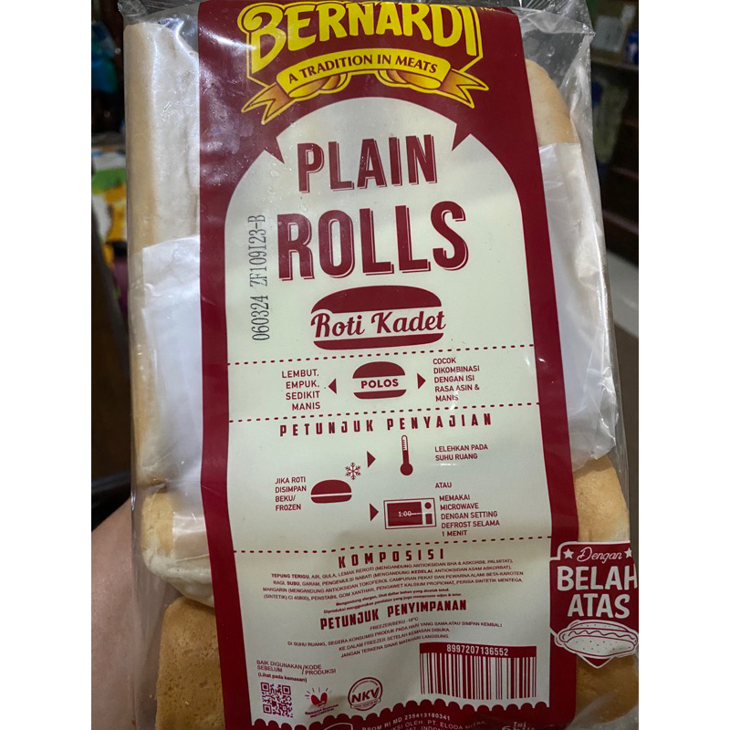 Jual roti hot dog plan bernadi isi 6 long | Shopee Indonesia