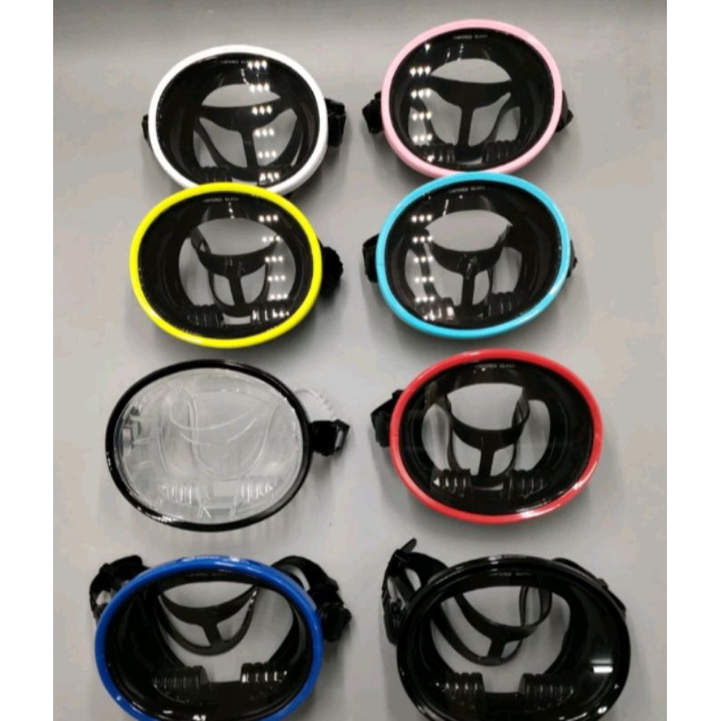 Jual Masker selam monolens oval kacamata lensa bulat diving snorkeling ...
