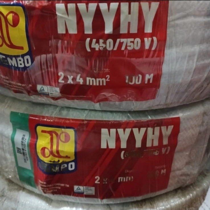 Jual Kabel NYYHY 2X4MM Jembo Cable Serabut Roll@50M Meter | Shopee ...