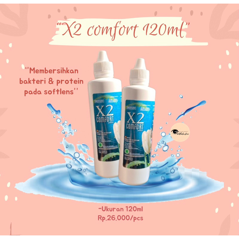 Jual Air softlens X2 120ml / cairan softlens x2 120 ml | Shopee Indonesia