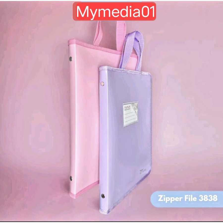 Jual ZIPPER BAG/ ZIPBAG/ MAP/TAS FOLDER RESELETING A4 TOPLA 3838 ...
