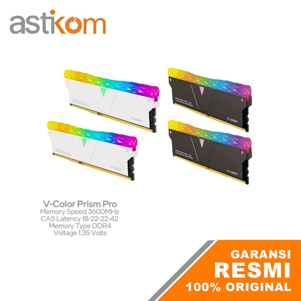 Jual RAM PC V-COLOR PRISM PRO RGB DDR4 32GB (2x16GB) 3600MHz | Shopee Indonesia