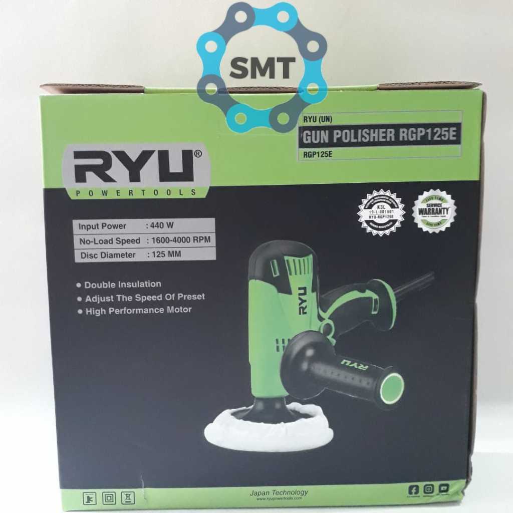 Jual Mesin Poles Mobil Motor Ryu RGP125E RGP 125 E 5” 5 inch Polisher | Shopee Indonesia