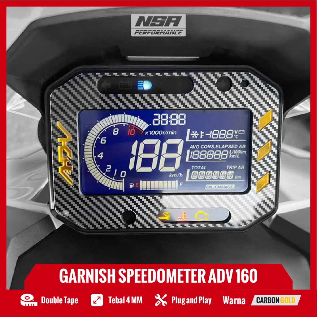 Jual NSA GARNISH SPEEDOMETER ADV160 GARNISH SPIDOMETER HONDA ADV 160 ...