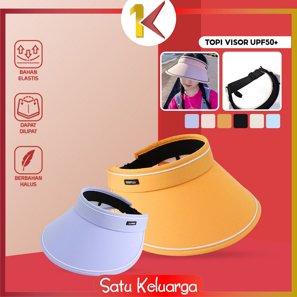 Jual SK-P617 Topi Visor UPF50+ Anti UV Sun Hat Summer Wanita Topi Olahraga Lipat Serbaguna ...