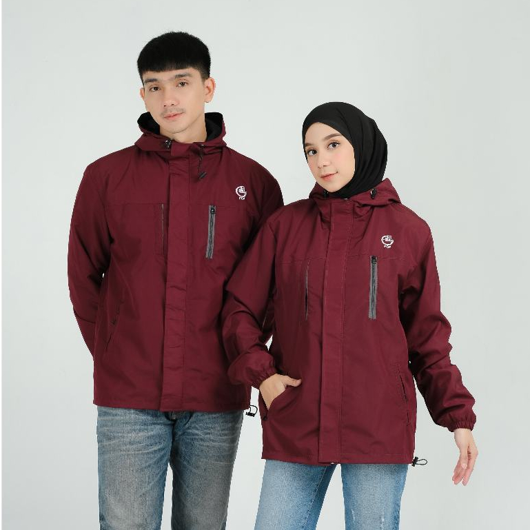 Jual Jaket Couple Parasut Waterproof Model Elbrus Original FCF size M L ...