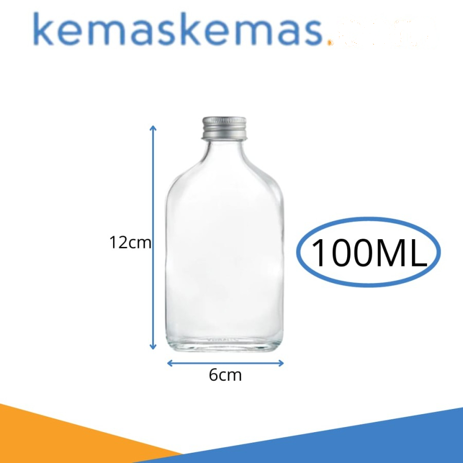 Jual Botol Kaca Kombucha Glass Bottle Gepeng Premium + Tutup | Shopee ...