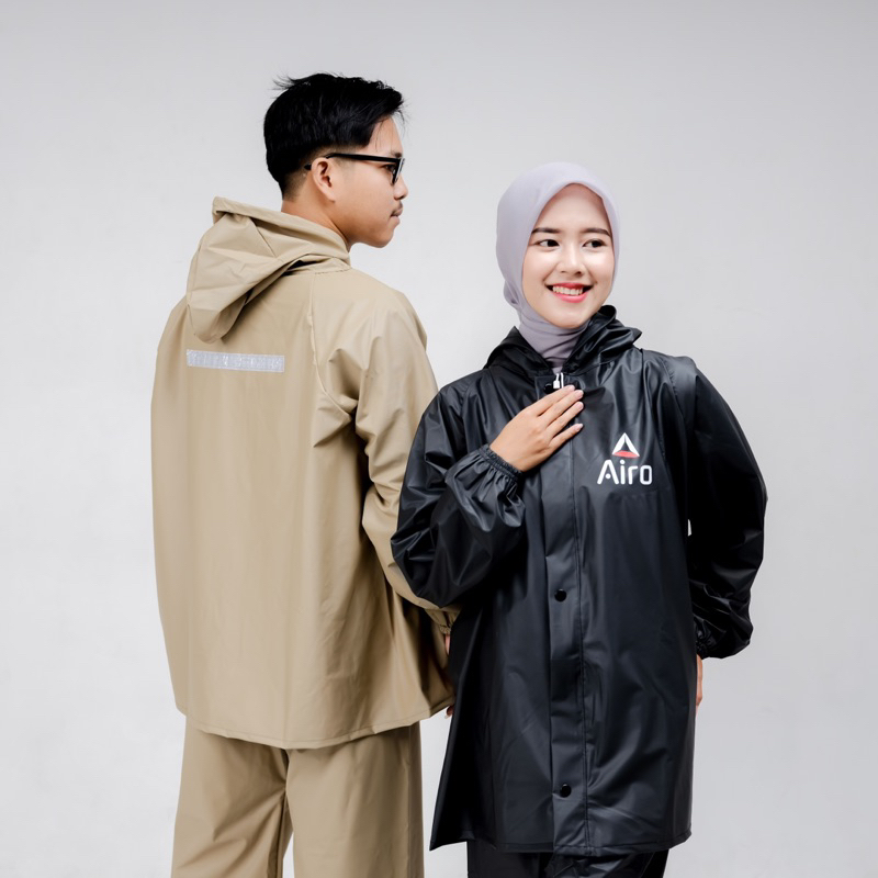 Jual JAS HUJAN SETELAN DEWASA PRIA WANITA BAHAN PVC TEBAL by AIRO | Shopee Indonesia