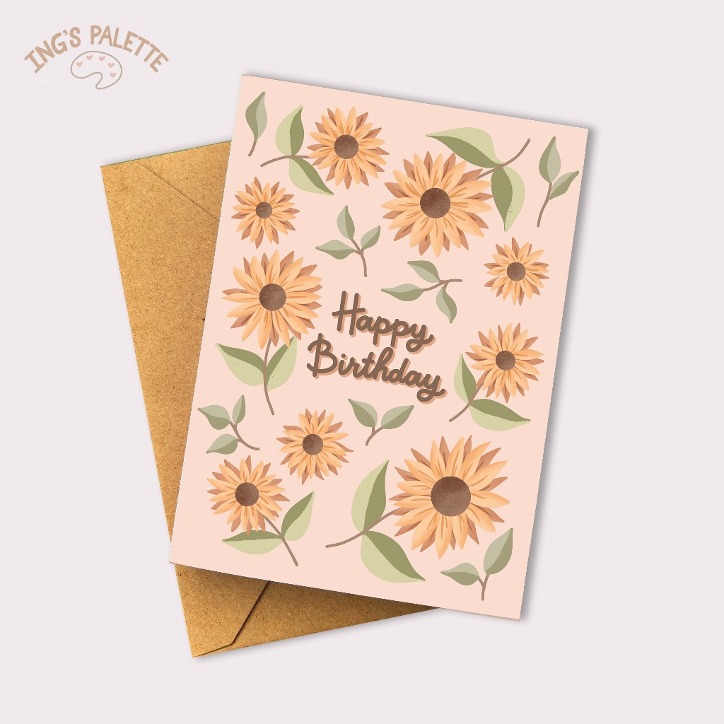 Jual Ing's Palette Birthday Card - BF02 | Kartu Ucapan Ulang Tahun ...