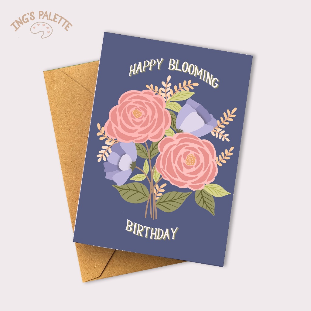 Jual Ing's Palette Birthday Card - BF03 | Kartu Ucapan Ulang Tahun ...