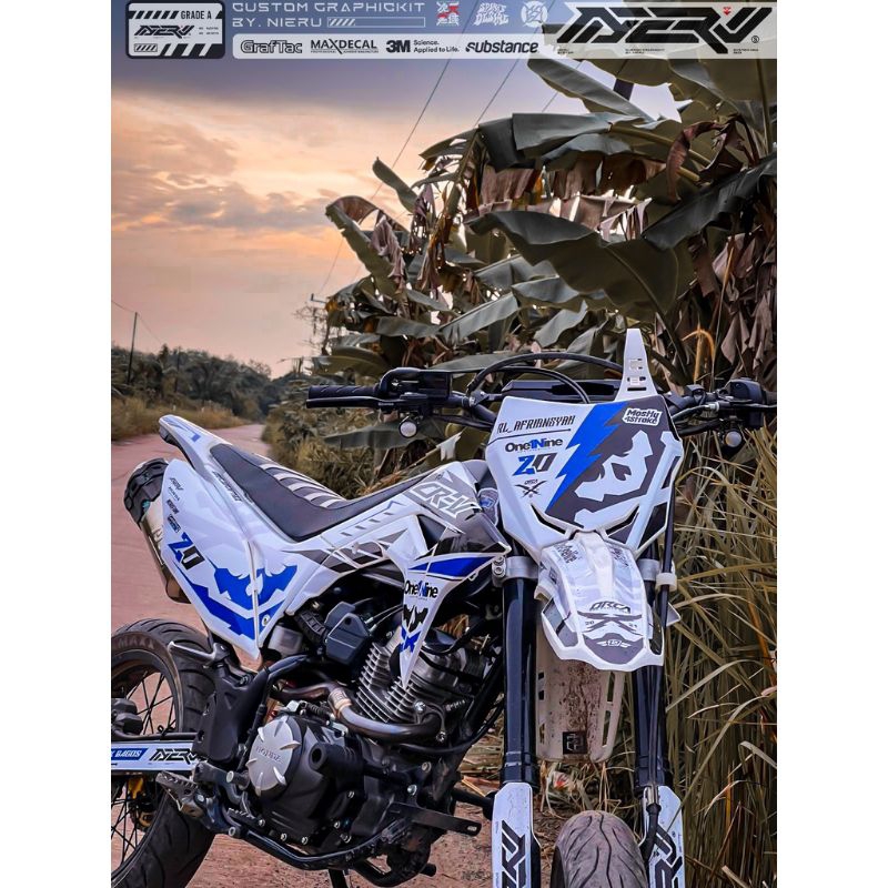 Jual 021DECAL - DECAL CRF ONE1NINE ONE ONE NINE PUTIH, DECAL CRF WHITE ...