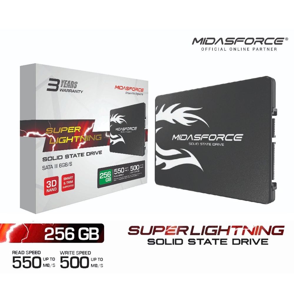 Jual SSD Midasforce 256 gb SSD Midas force 256GB Original | Shopee ...