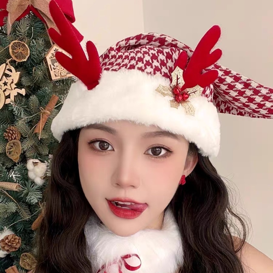 Jual Christmas Hat Cute Reindeer Santa Hat Topi Natal | Shopee Indonesia