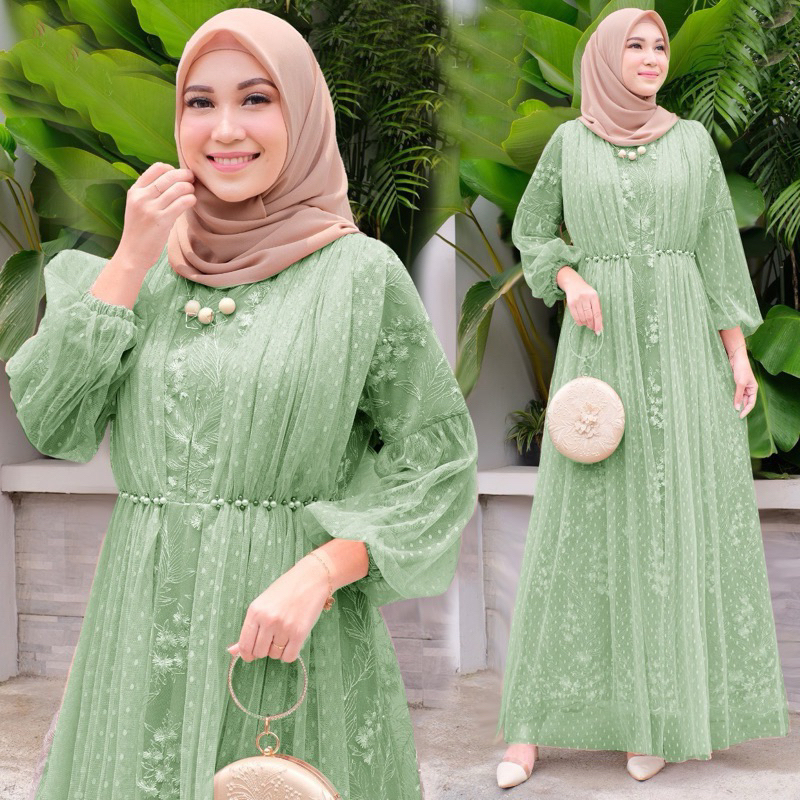 Jual MAXI JAHWARA ( M L XL XXL XXXL) GAMIS PESTA MUSLIM/BAJU KONDANGAN BAJU PESTA SERAGAM ACARA ...
