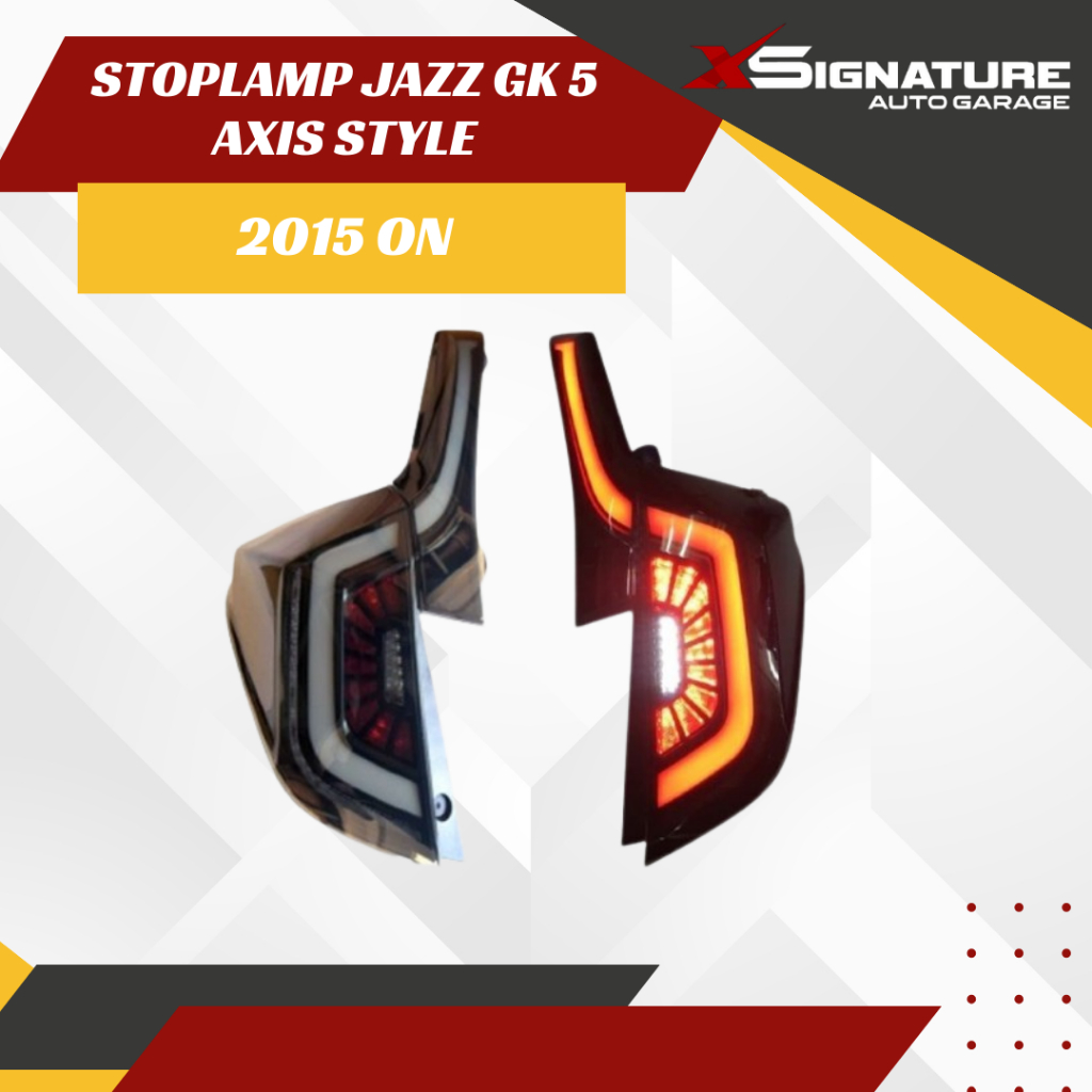 Jual STOPLAMP HONDA JAZZ GK5 AXIS STYLE CEREMONY SMOKE 2015 | Shopee ...