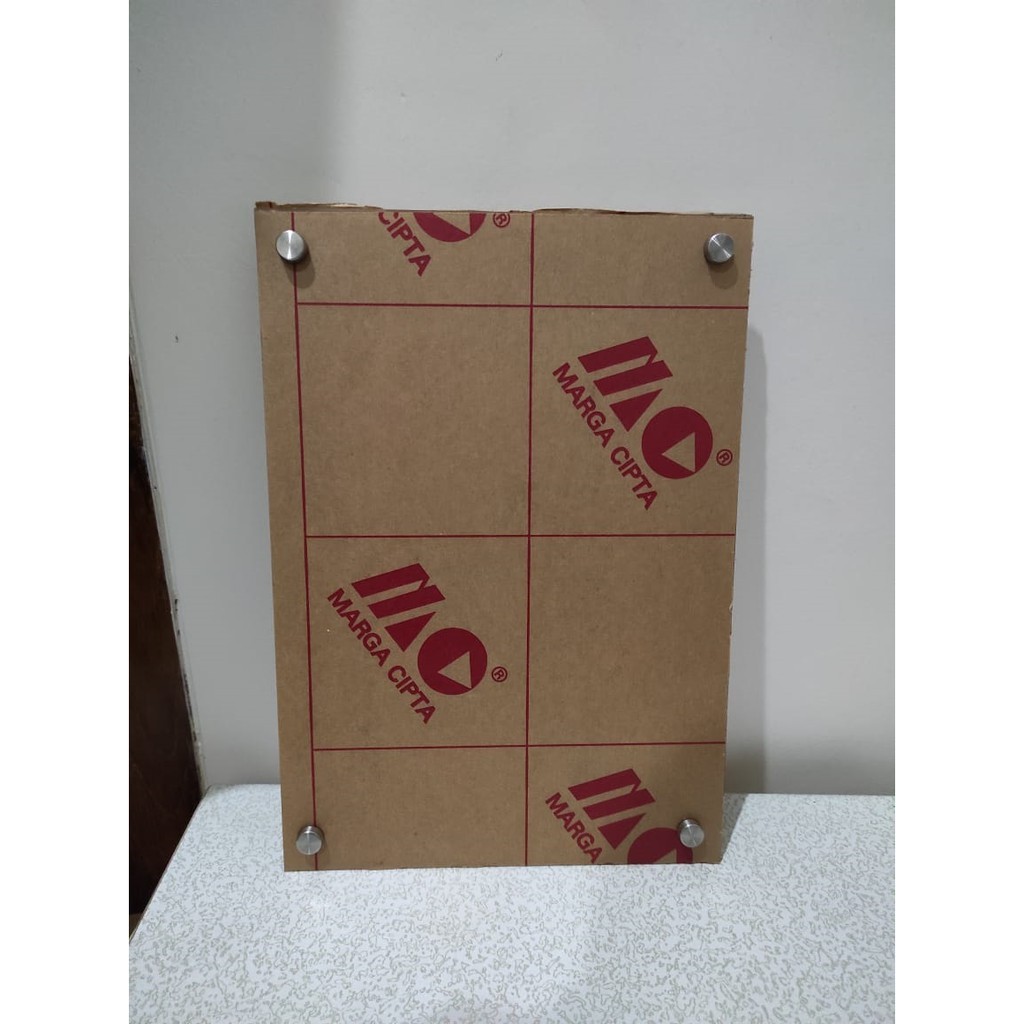 Jual Frame double akrilik 50x50 cm dengan baut kaca 16x30 4 pcs ...