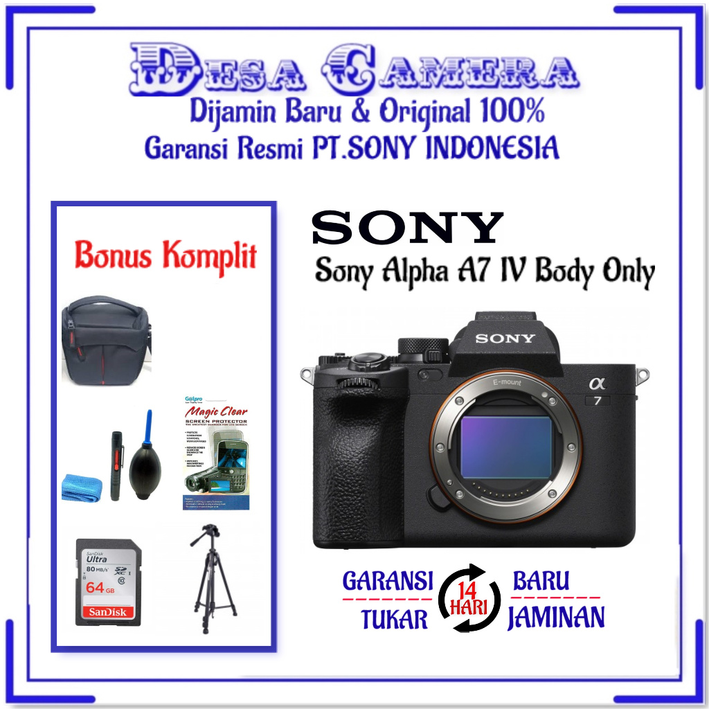 Jual Sony Alpha A7 IV Body Only - Sony A7 M4 Body Only | Shopee Indonesia