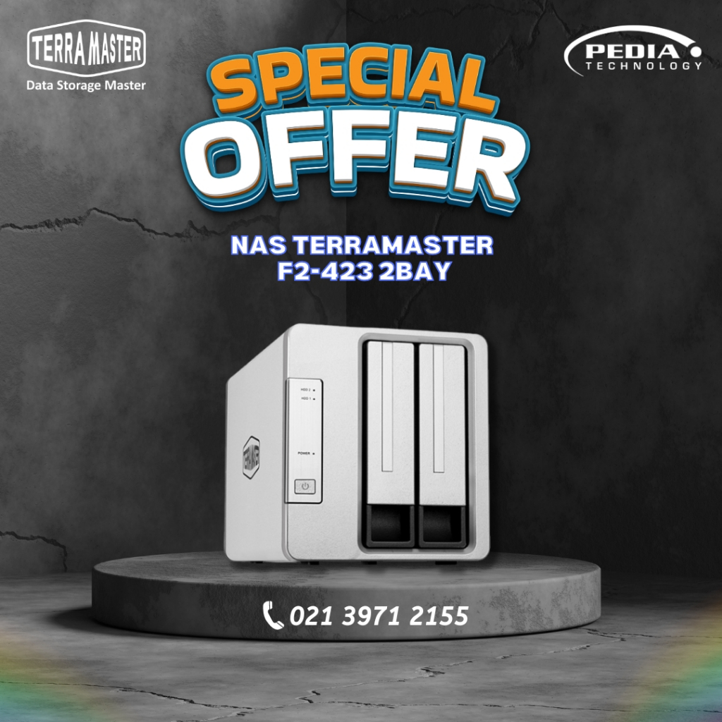 Jual NAS TerraMaster F2-423 2-Bay High Performance | Shopee Indonesia