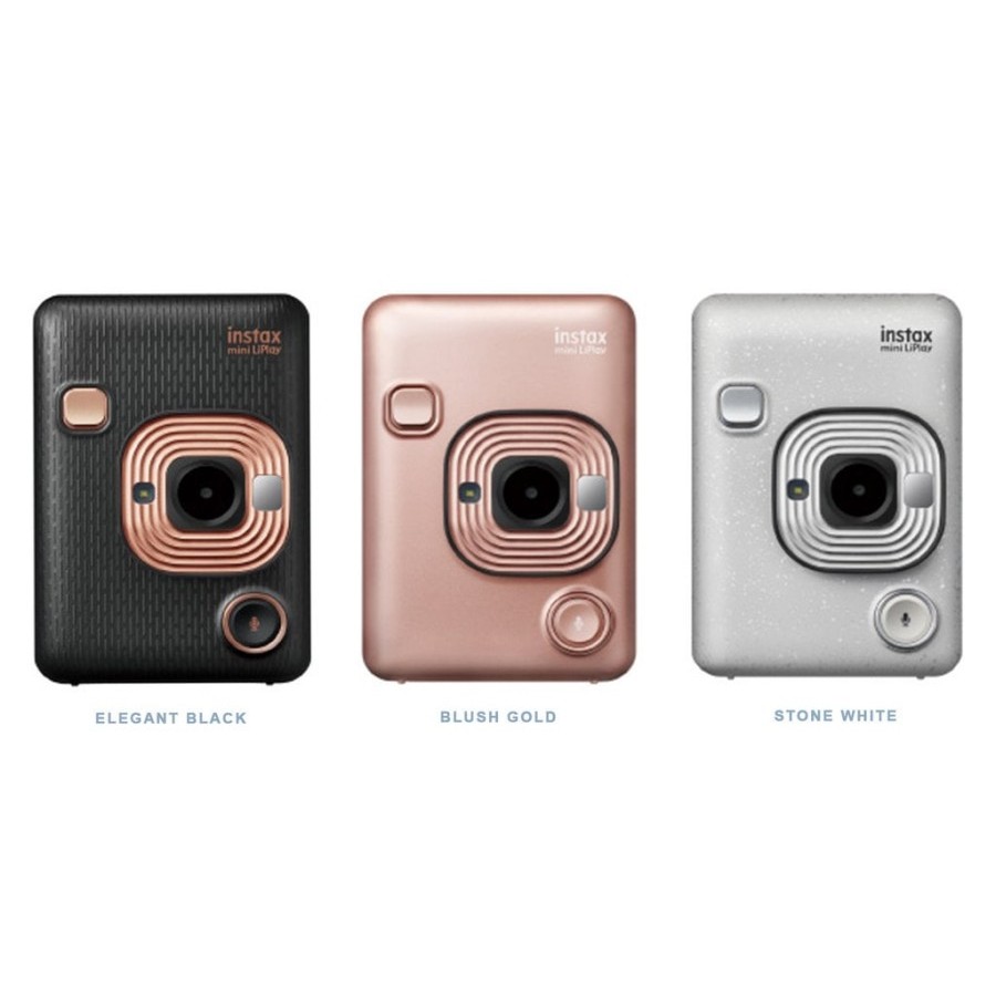 Jual FUJIFILM Instax Mini LiPlay Hybrid Instant Camera - Elegant Black ...