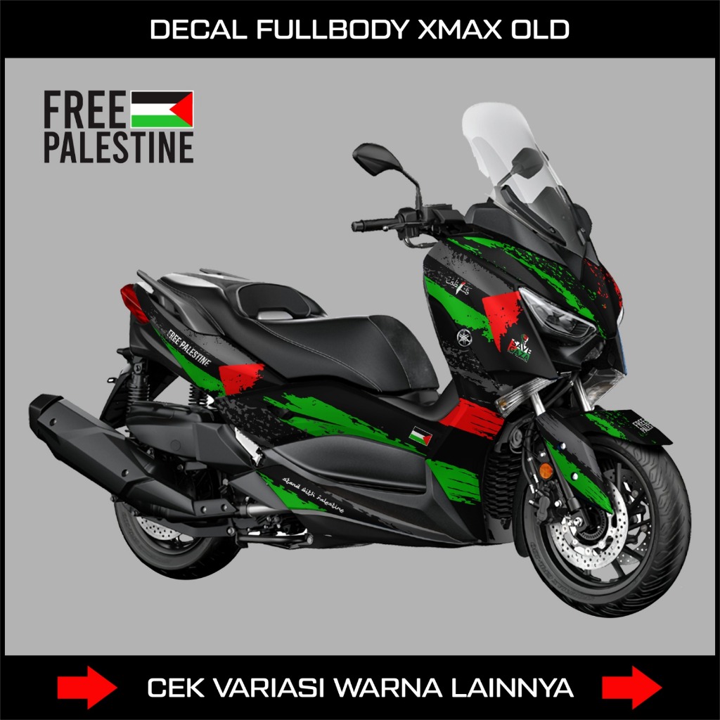 Jual STIKER DECAL XMAX 250 OLD EDISI PALESTINE / STIKER FULL BODY ...