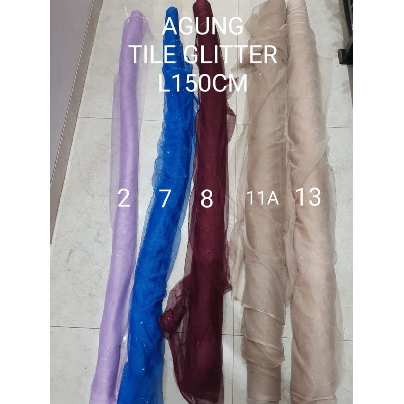 Jual KAIN Tile Glitter TILE KILAP Korea harga per setengah meter (Lebar ...