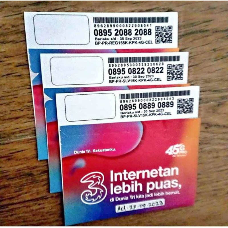Jual Tri Three 3 Kartu Perdana | Shopee Indonesia