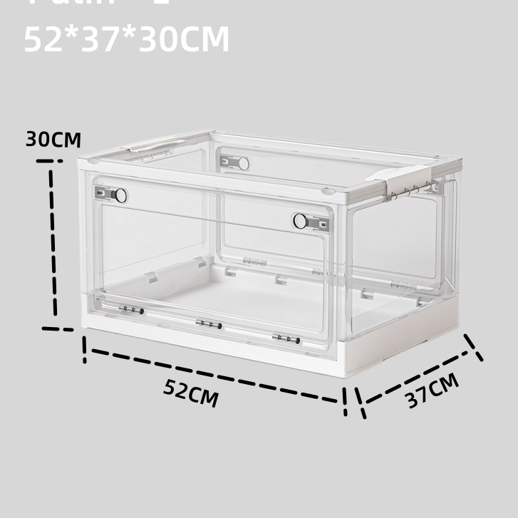 Jual Transparan Storage box Foldable Penyimpanan Box Kapasitas ekstra ...