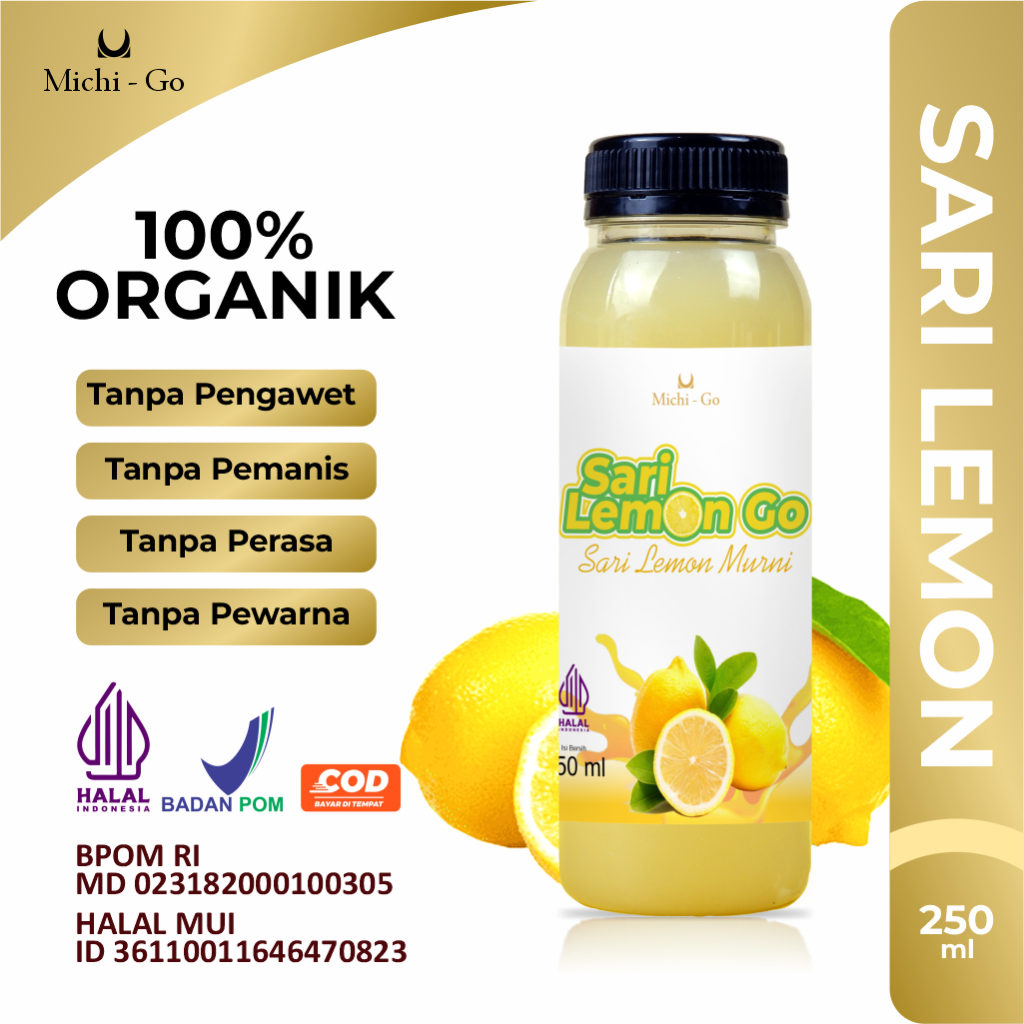 Jual Michigo Sari Lemon Original 250ml Pure Air Lemon Untuk Diet Detox ...