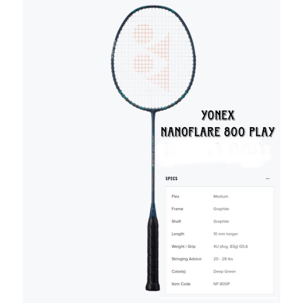 Jual Raket Badminton Yonex Nanoflare 800 Play Original | Shopee Indonesia