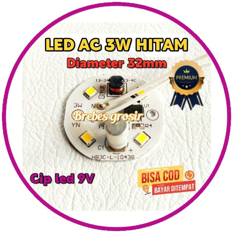Jual PCB LAMPU LED AC 3W HITAM | Shopee Indonesia