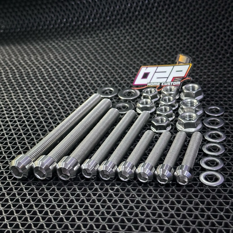 Jual baut mounting engine baut pangkon mesin ninja,baut mesin ninja r,ss,rr old new L stainless ...