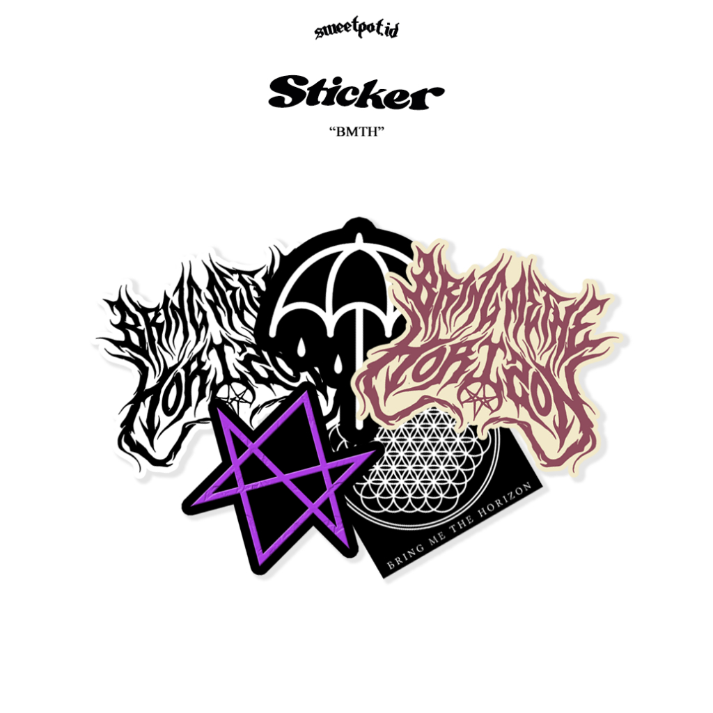 Jual (BISA COD) STICKER BMTH / BRING ME THE HORIZON / STIKER HELM ...