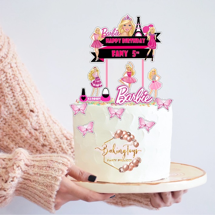 Jual Princess Barbie Pretty - Topper Cake Birthday / Hiasan Kue Ulang ...