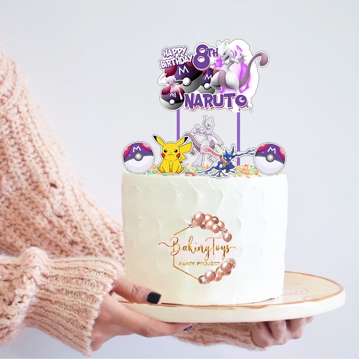 Jual Mewtwo Pokemon - Topper Cake Birthday / Hiasan Kue Ulang Tahun ...