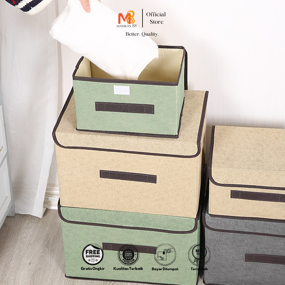 Jual MARKAS88 Storage Box Baju Kotak Penyimpanan Serbaguna Box ...