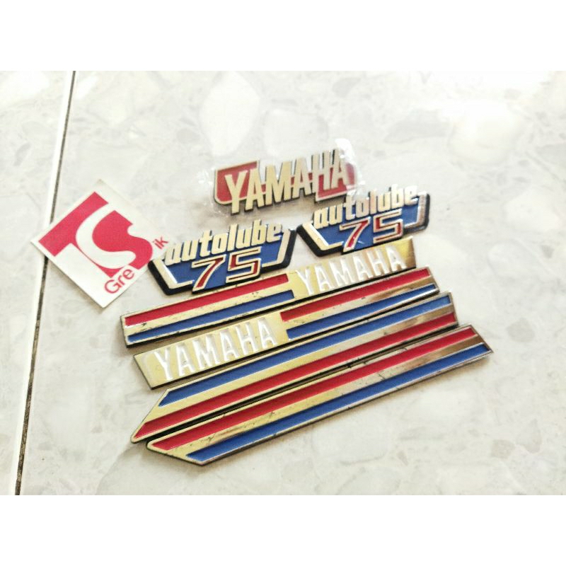 Jual Logo Emblem Body Set Yamaha V75 Emblem Sayap V75 NOS | Shopee ...