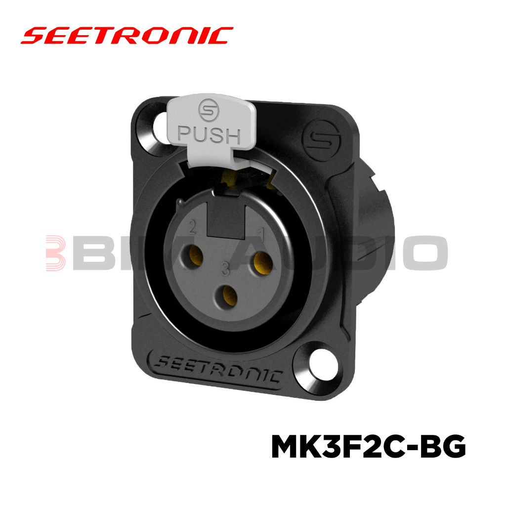 Jual Chassis XLR Female 3-Pin SEETRONIC MK3F2C-BG ORIGINAL | Shopee Indonesia