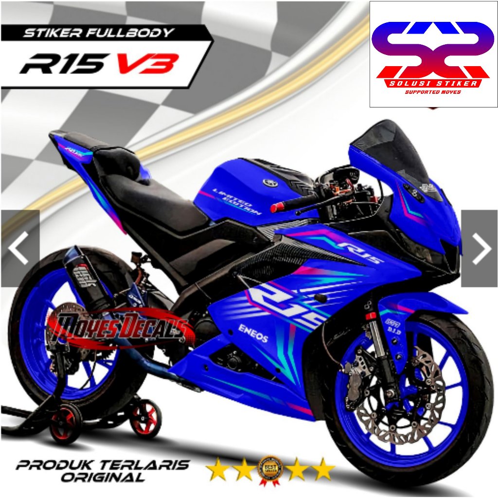 Jual Decal Variasi Motor R15 V3 Fullbody Stiker Yamaha R15 V3 Desaind ...