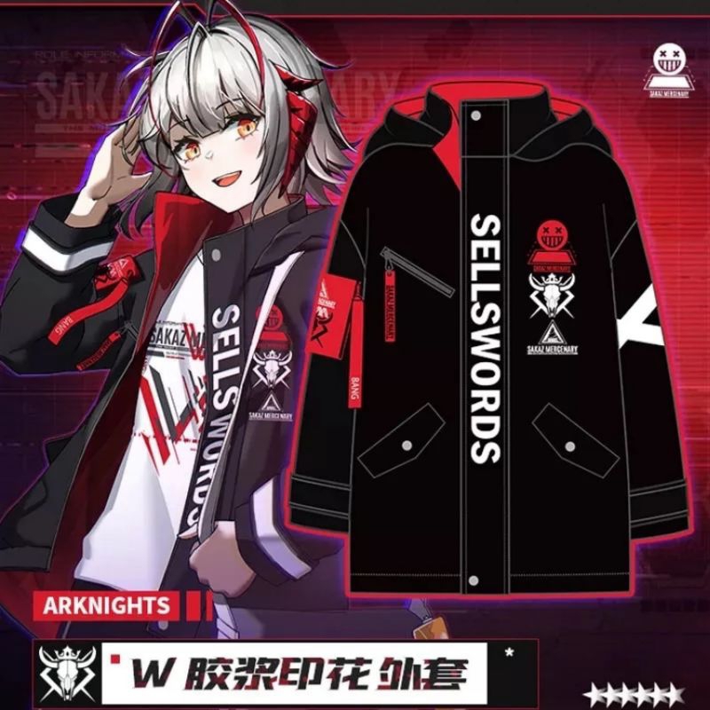 Jual JAKET SARKAZ MERCENARY W ARKNIGHT PARKA ANIME ARKNIGHTS | Shopee ...